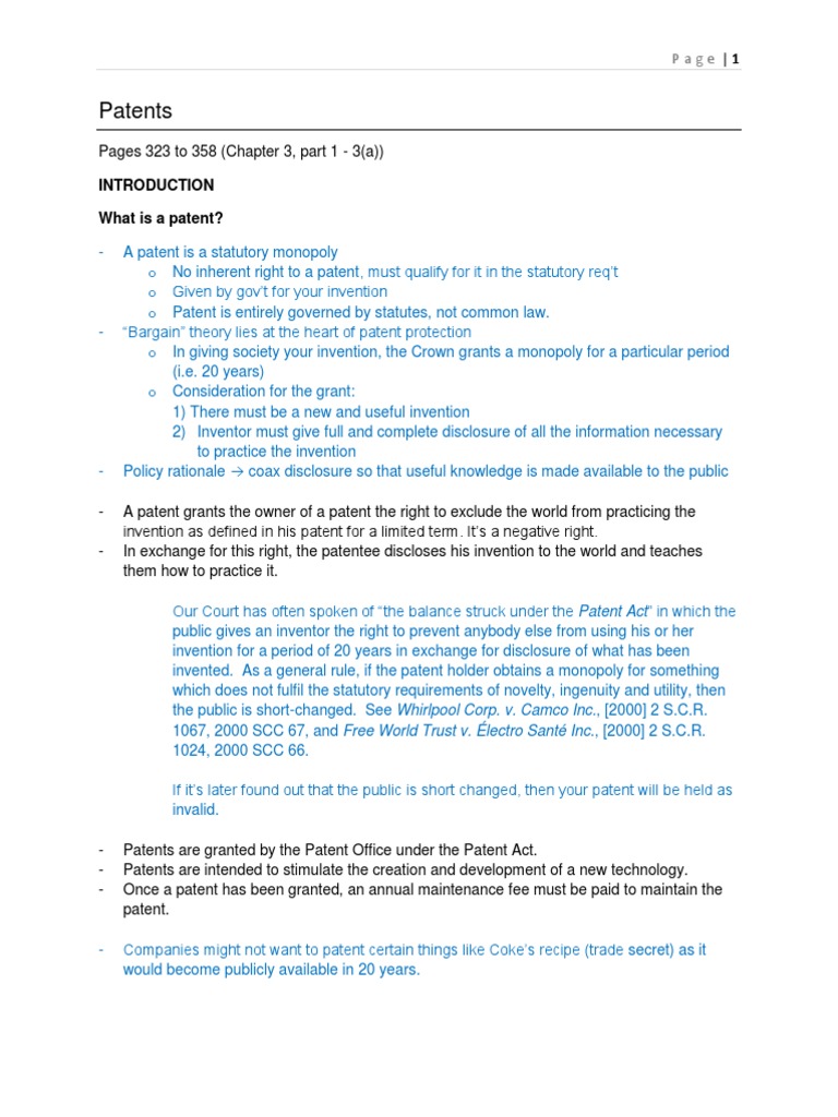 Patents | PDF | Patent Claim | Glossary Of Patent Law Terms