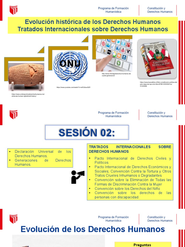 Evolución Histórica de Los Derechos Humanos Tratados Internacionales Sobre Derechos Humanos ...