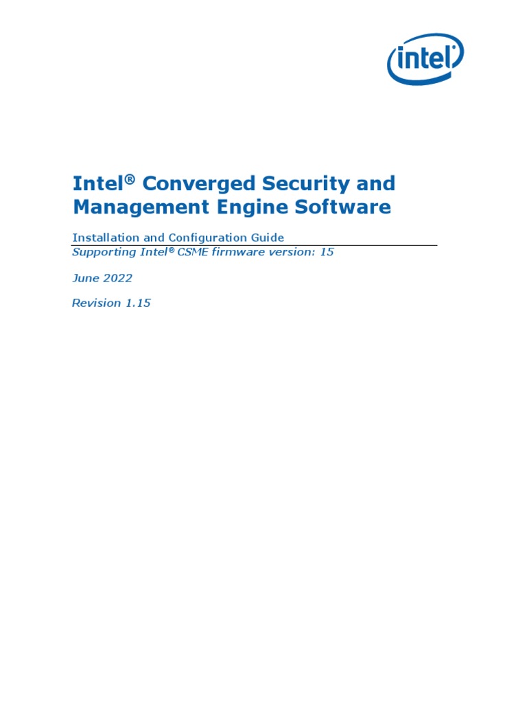 Intel (R) CSME SW Installation Guide | PDF | Windows Registry | Device ... Intel (R) CSME SW Installation Guide | PDF | Windows Registry | Device ...