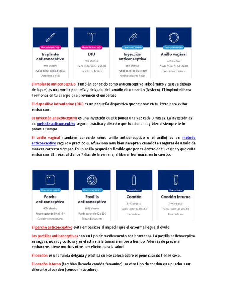 El Implante Anticonceptivo | PDF | Control de la natalidad | El embarazo
