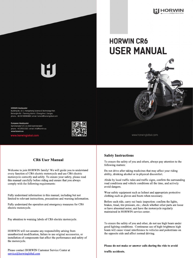 CR6 User Manual Warranty Manual A5 in EN | PDF