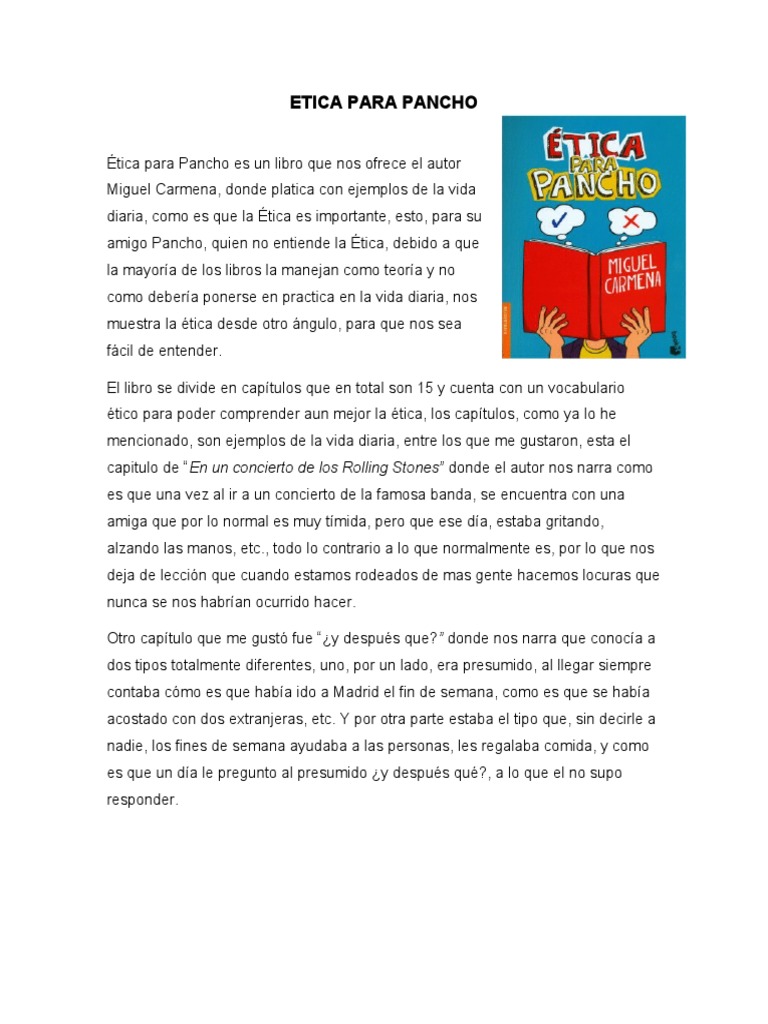Etica para Pancho | PDF