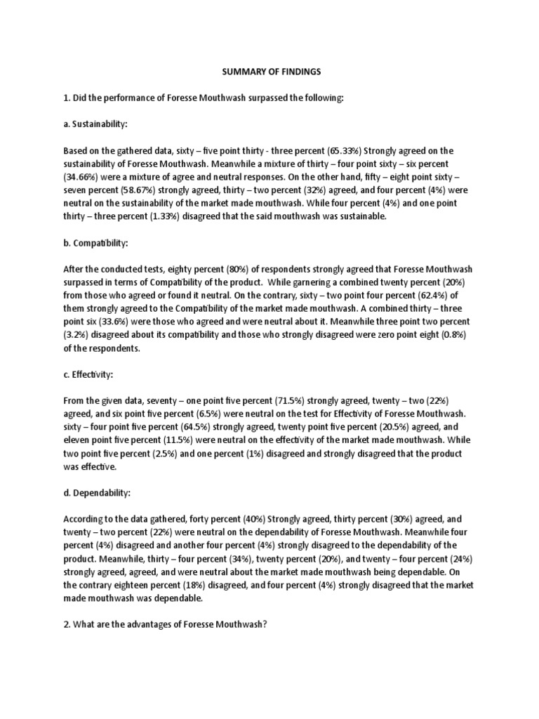 Summary of Findings | PDF