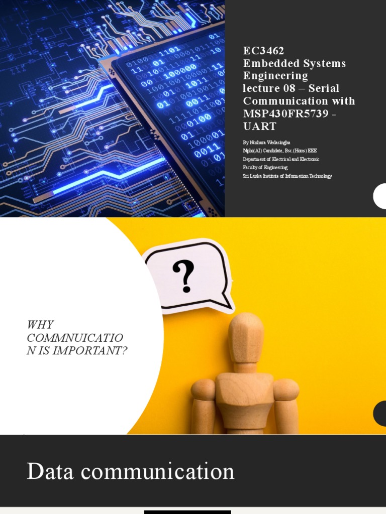 Embedded Systems Engineering Lecture 08 (UART) | PDF | Microcontroller ... Embedded Systems Engineering Lecture 08 (UART) | PDF | Microcontroller ...