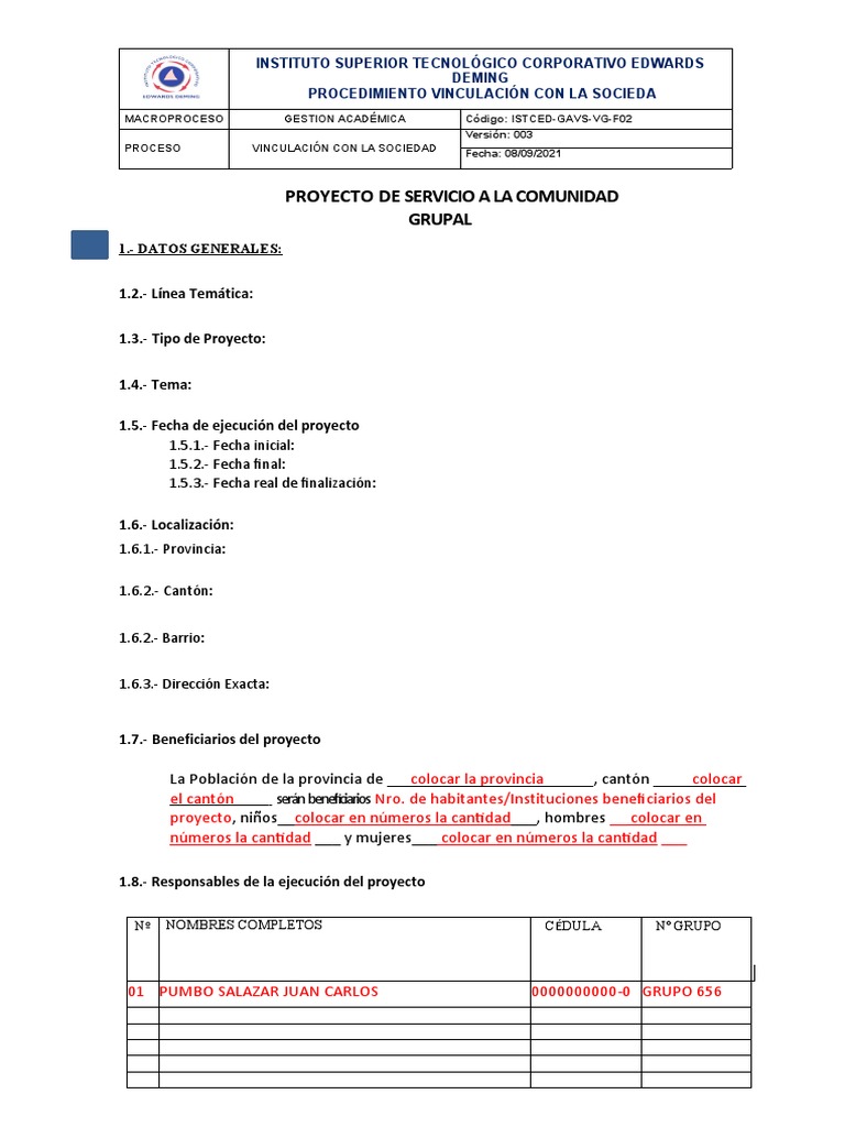 Formato Informe Grupal | PDF