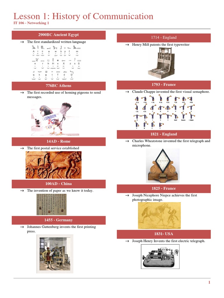 Lesson 1 | Download Free PDF | Computer Network | Telecommunications