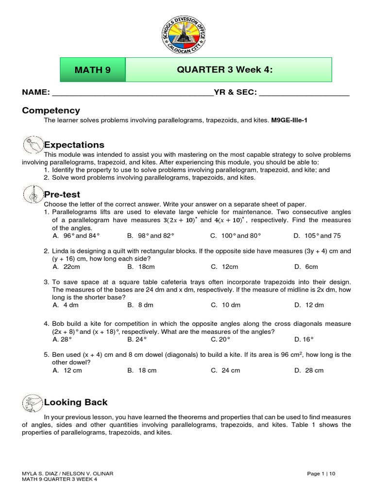 Math 9 Q3 Week 4 | PDF