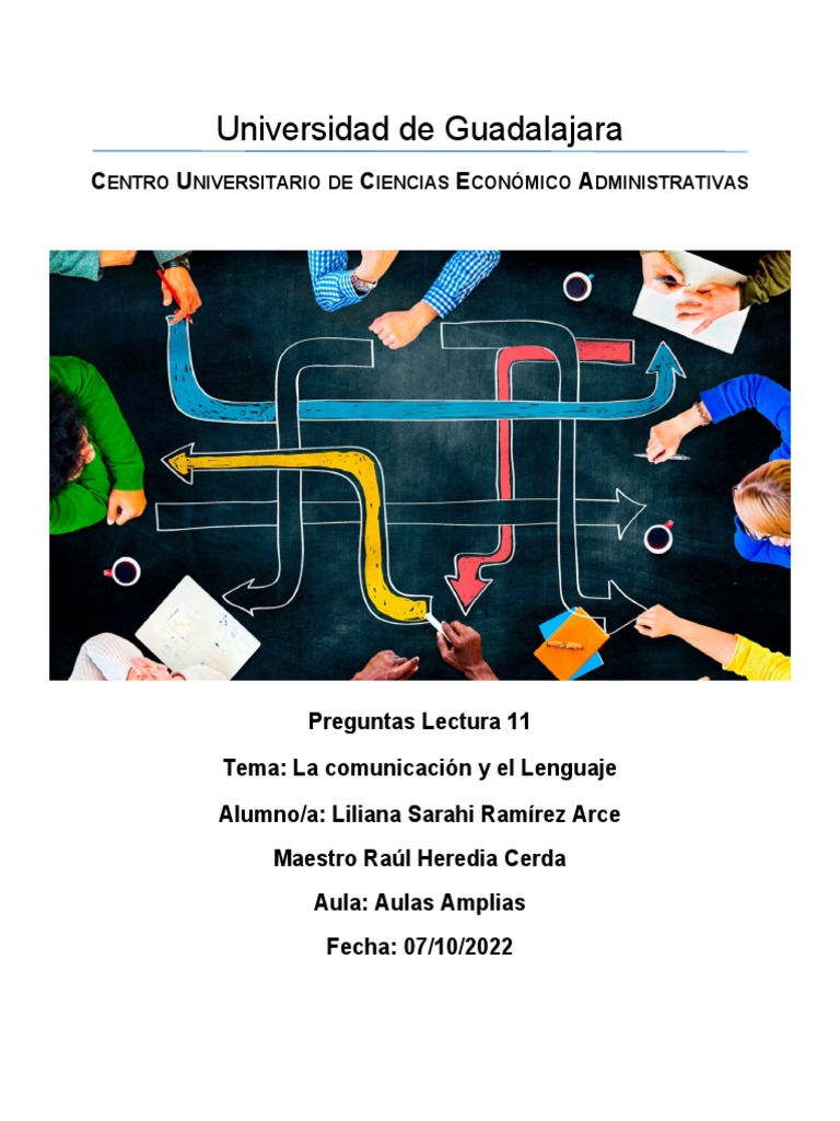 Preguntas Lec 11 - Liliana Sarahi Ramirez Arce | PDF | Hablar en ...
