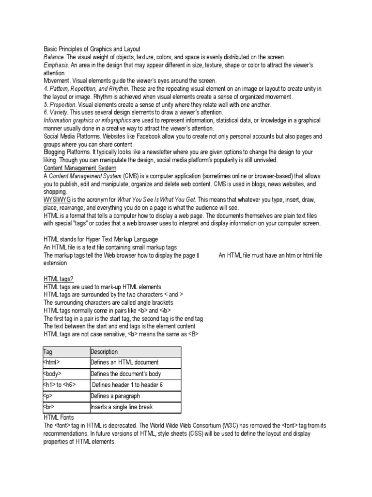 Etechreviewer | PDF | Html Element | Html