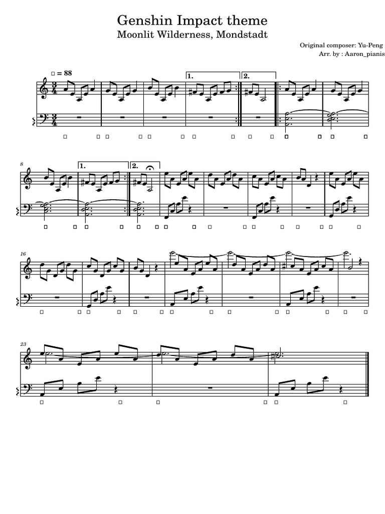 Genshin Impact Moonlit Wilderness | PDF