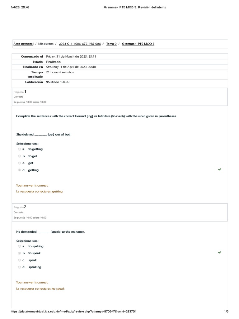 PT5 Mod 3 - #1 | PDF