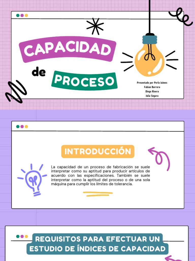 Capacidad De Proceso Pdf 