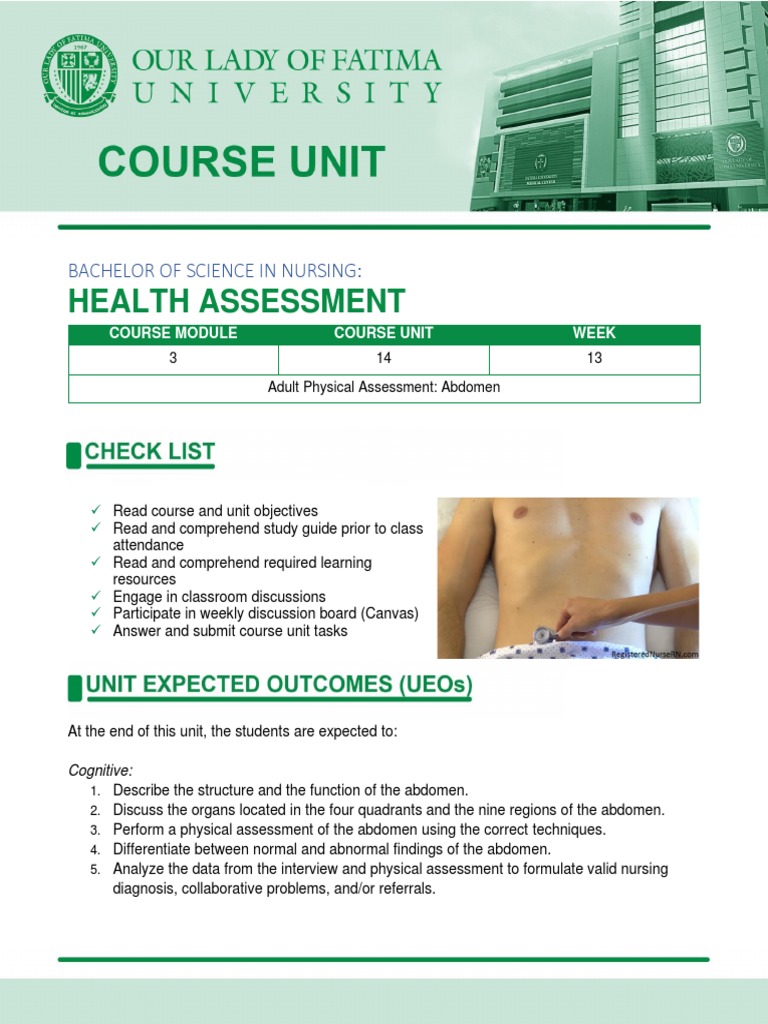 CM3 Cu14 Assessment of Abdomen | Download Free PDF | Small Intestine ...