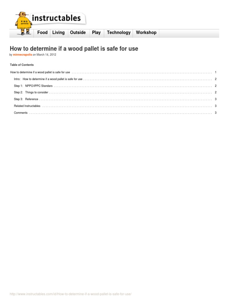 How To Determine If A Wood Pallet Is Safe For Use | PDF | Pallet ...