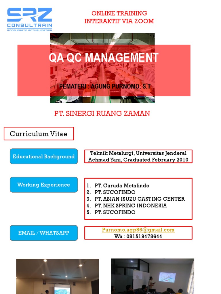 Materi QC QA Management | PDF