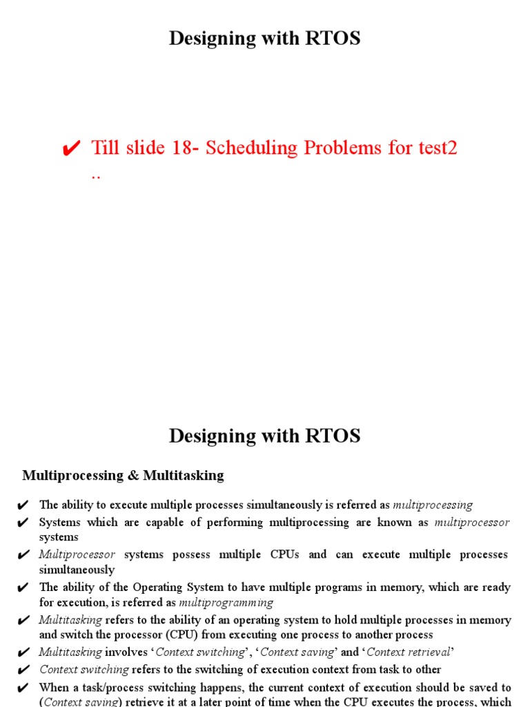 RTOS Multitasking | PDF
