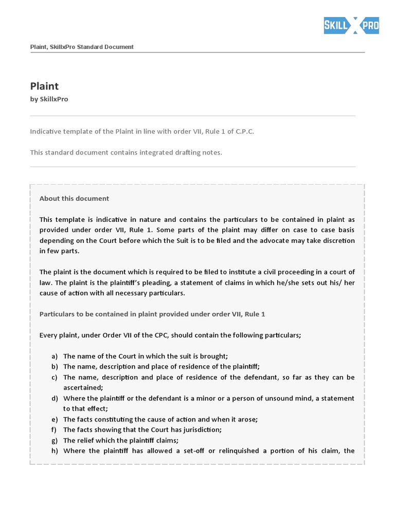 21 - Plaint | PDF | Lawsuit | Arbitration