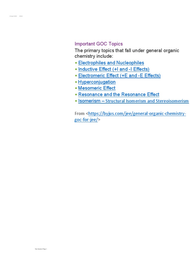 Goc Topics and Links To Preview | PDF