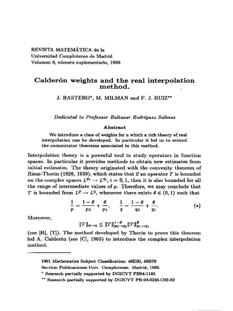 Calderón Weights and The Real Interpolation Method.: Dedicated To Professor Baltasar Rodríguez ...