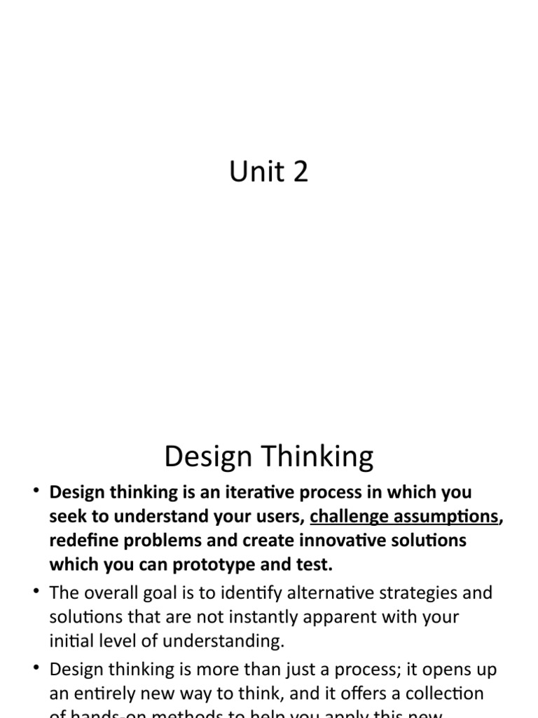 Unit 2 | PDF | Design Thinking | Cognition