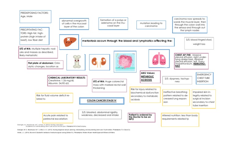 COLON CANCER Concept Map | PDF