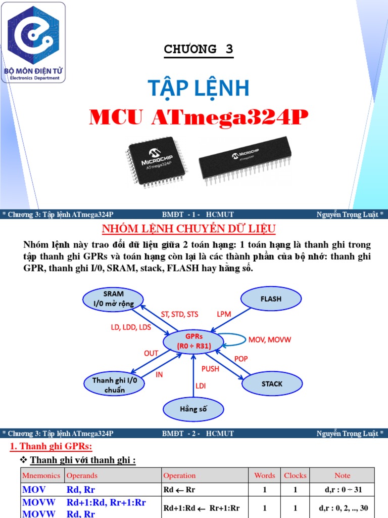 PDFSlideC3full TapLenhAVR ATmega324P | PDF