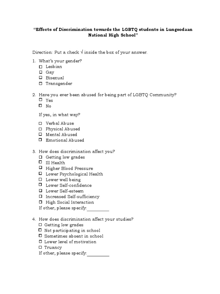 Questionnaire_PR2 | PDF