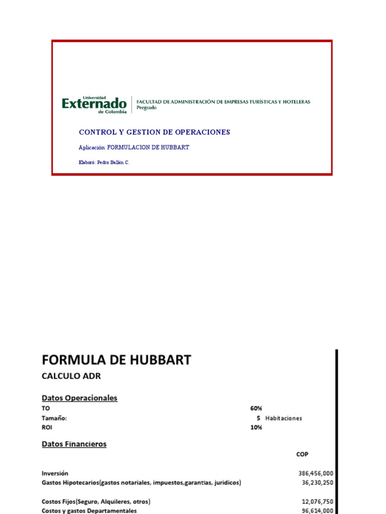 Aplicación de la Fórmula Hubbart | PDF | Economias | Dinero