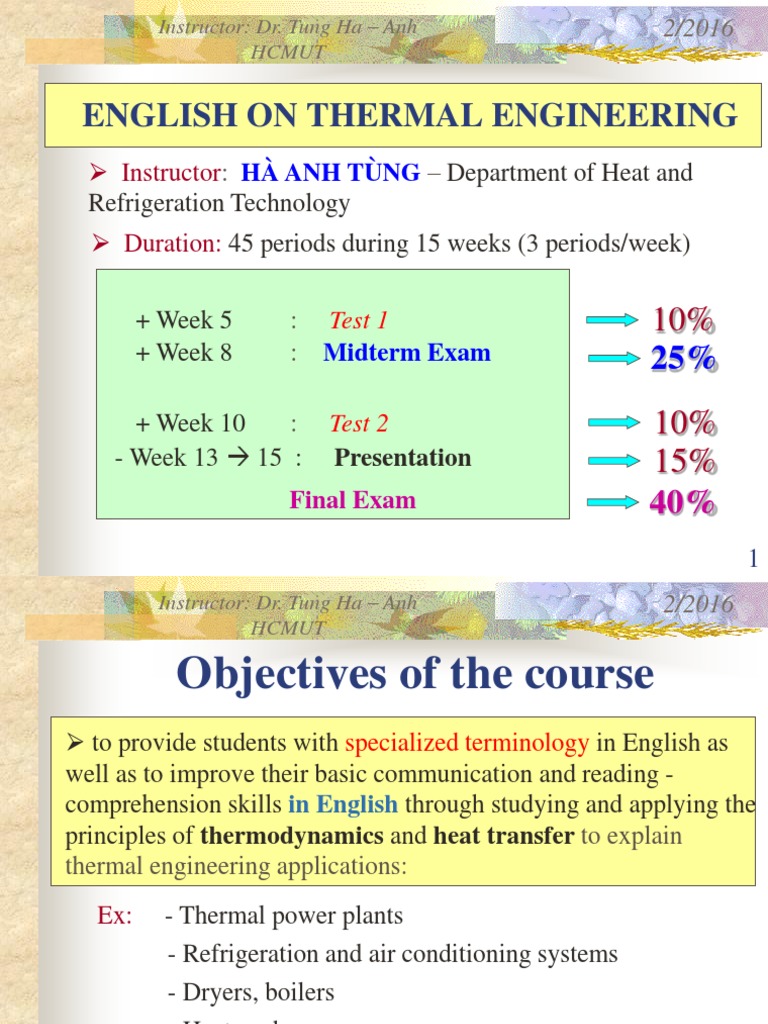 Thermal Engineering Course Overview | PDF | Heat | Engines