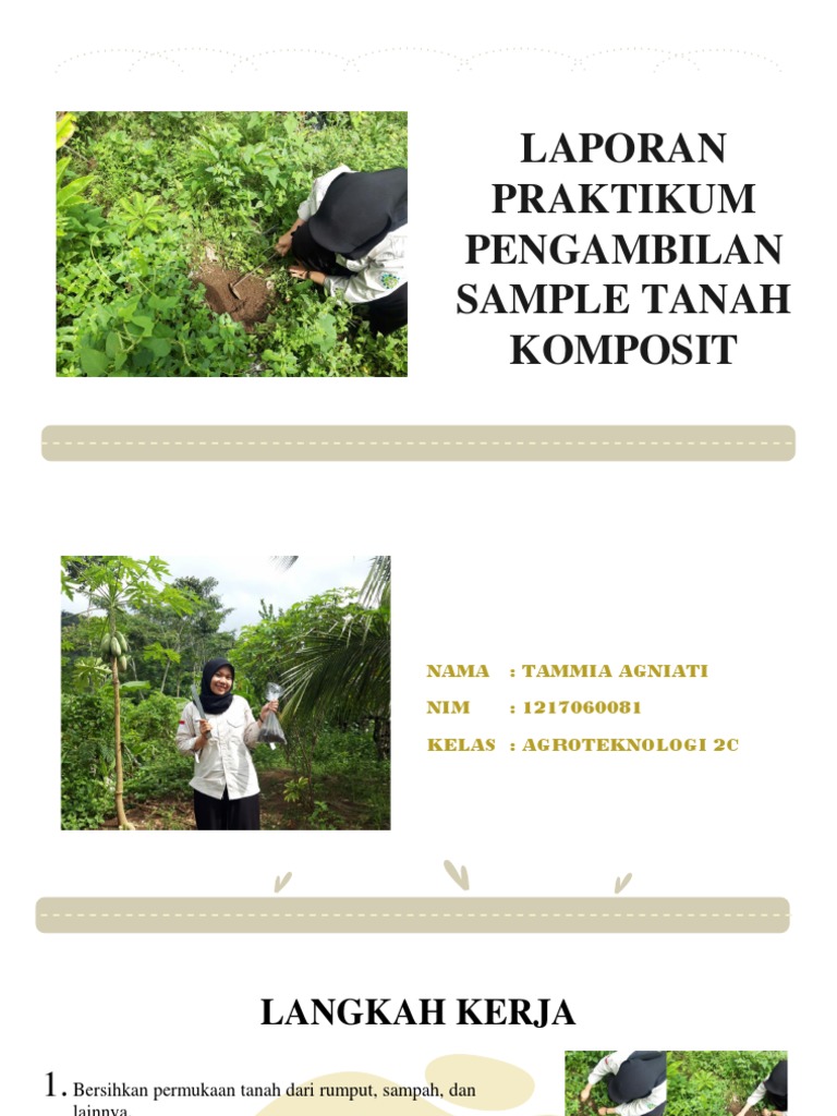 Laporan Praktikum Pengambilan Sample Tanah Komposit | PDF