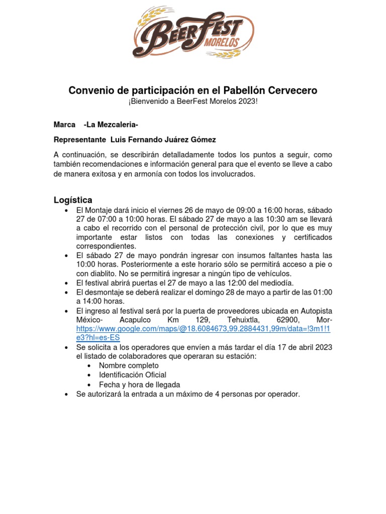 Convenio Cerveceros - 2023 Firmado | PDF | Alimentos | Comida y bebida