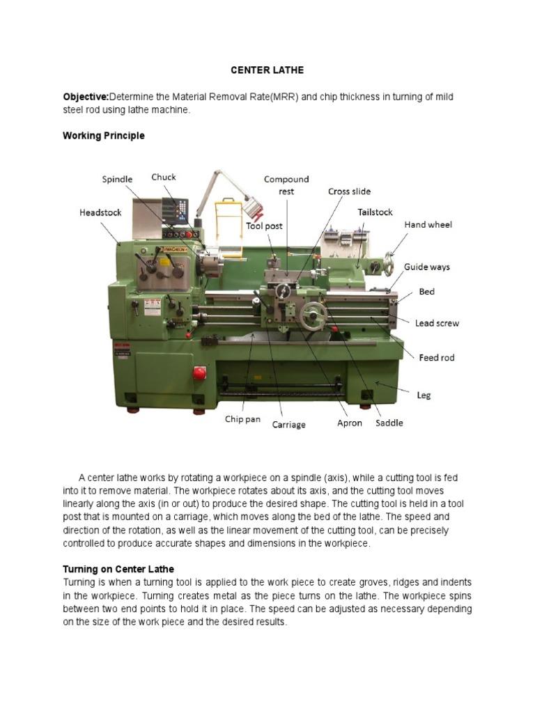 Center Lathe | PDF | Home & Garden | Computers