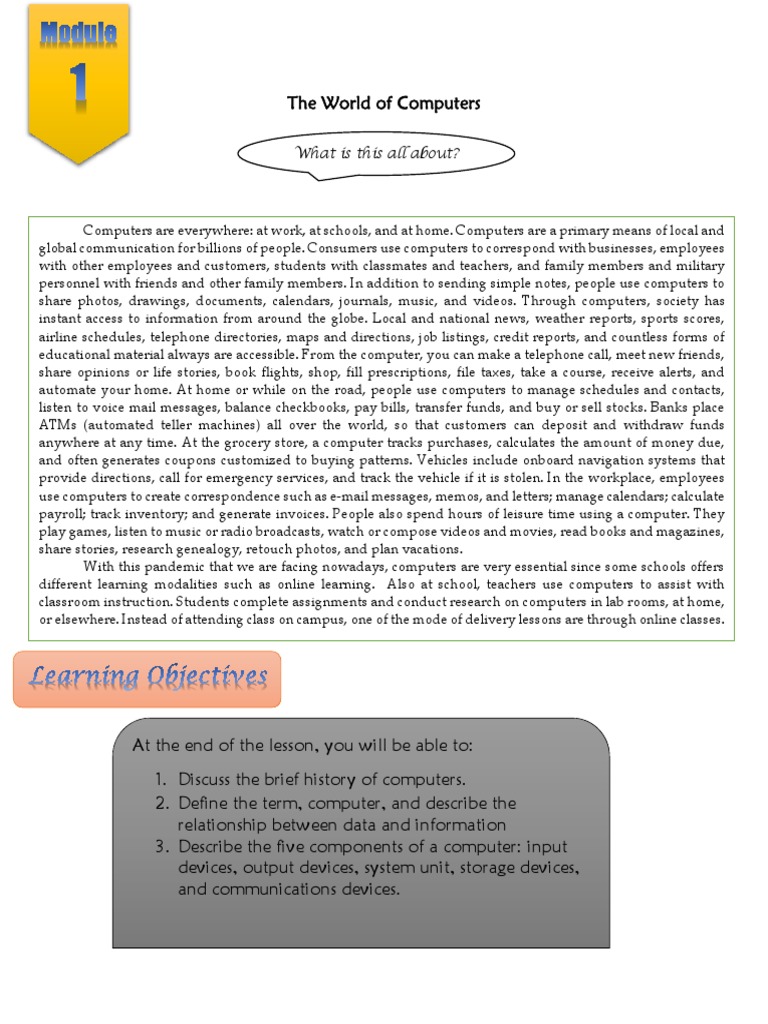 The World of Computers (IT) | PDF