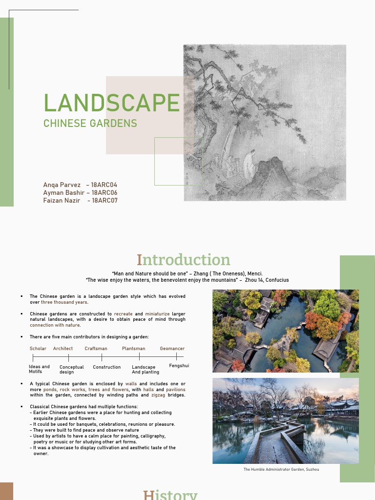 Principles of Chinese Garden Design | PDF