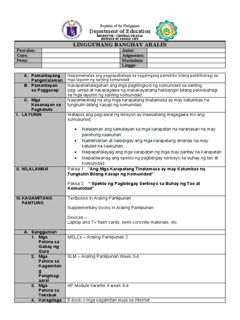 Jenisa Q4 Week 3 4 Grade 2 LP | PDF