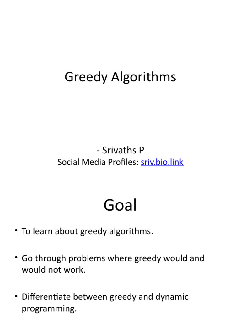 Greedy Algorithms | PDF Greedy Algorithms | PDF