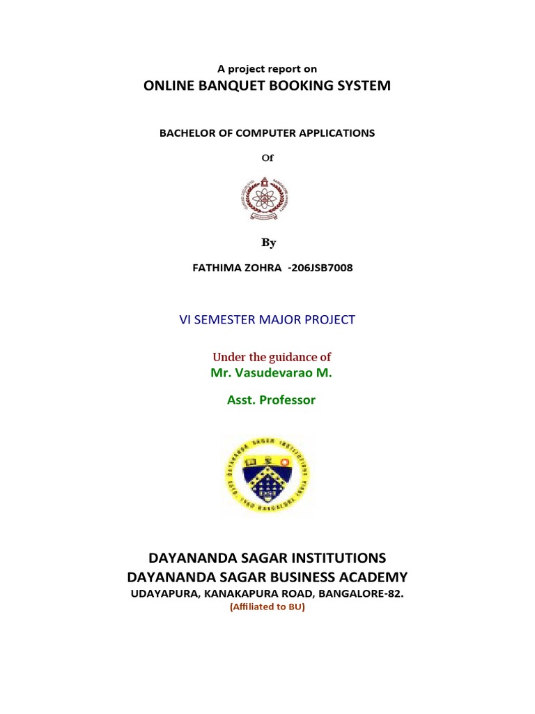 Online Banquet Booking System | PDF | Ajax (Programming) | Software ...