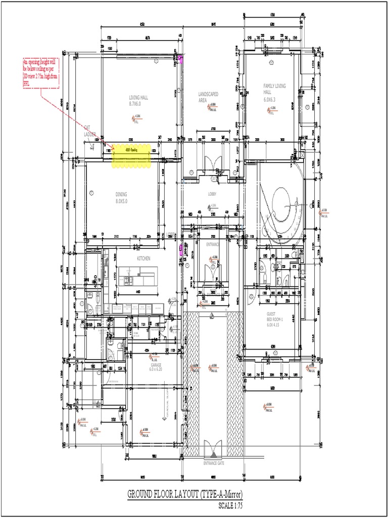 Ground Floor Dining Hall Opening Plan | PDF | Kitchen | Manufactured Goods