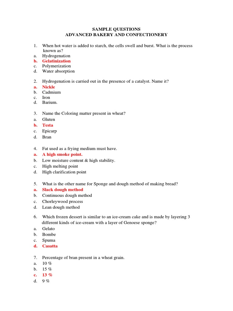 Advanced Bakery and Confectionery | PDF