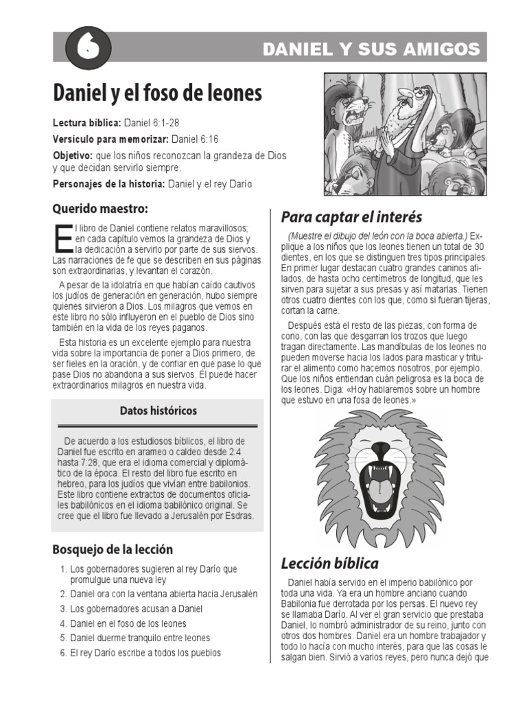 Daniel y Sus Amigos Leccion 06 | PDF | Daniel (figura bíblica) | Babilonia