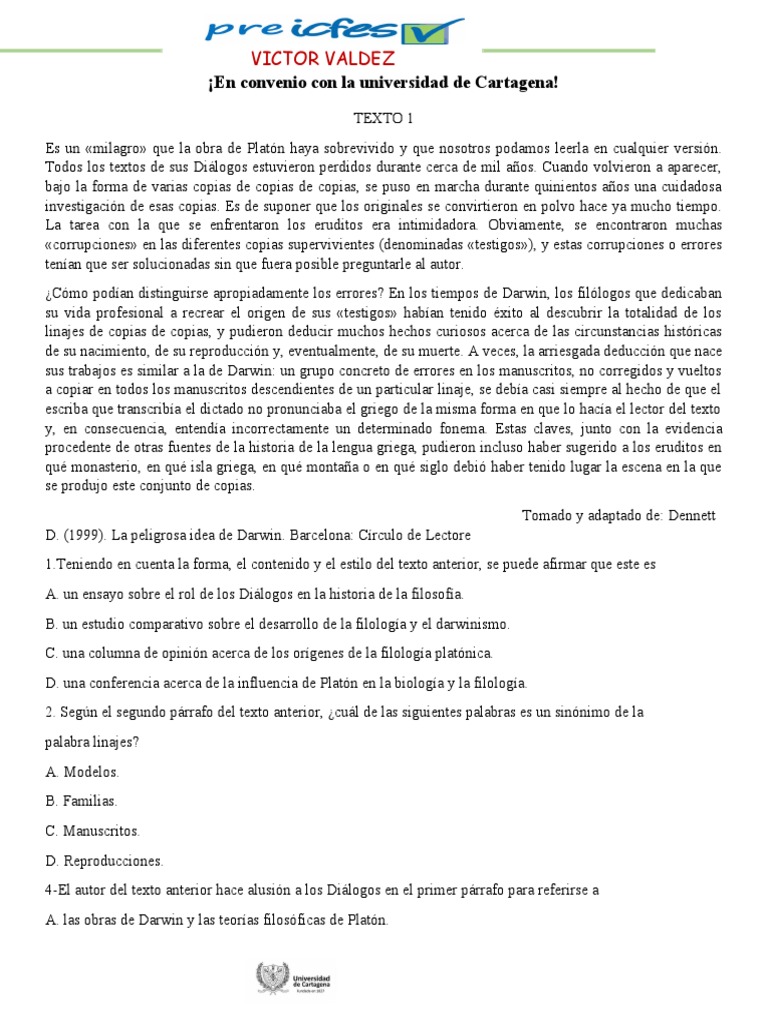 TALLER #10 | PDF | Platón | Razón