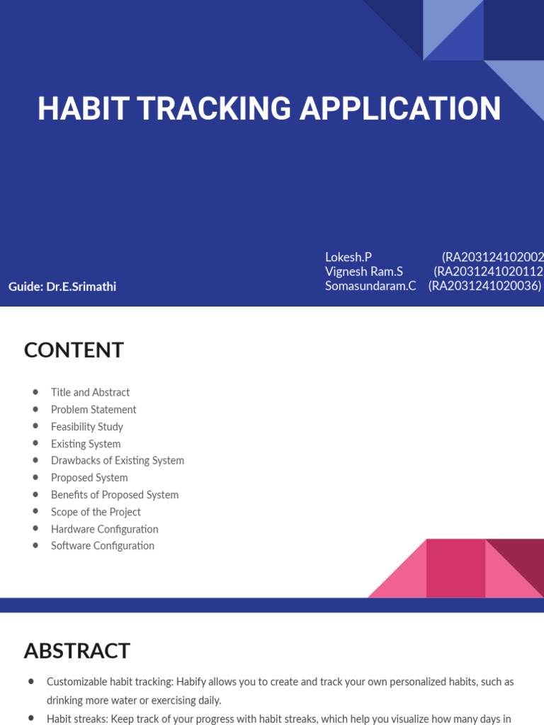Habit Tracking Application | PDF | Application Software | Integrated ... Habit Tracking Application | PDF | Application Software | Integrated ...