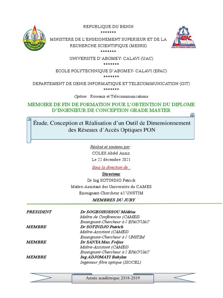 Mémoire COLES Abdel Anziz - Compressed | PDF | Ordinateurs