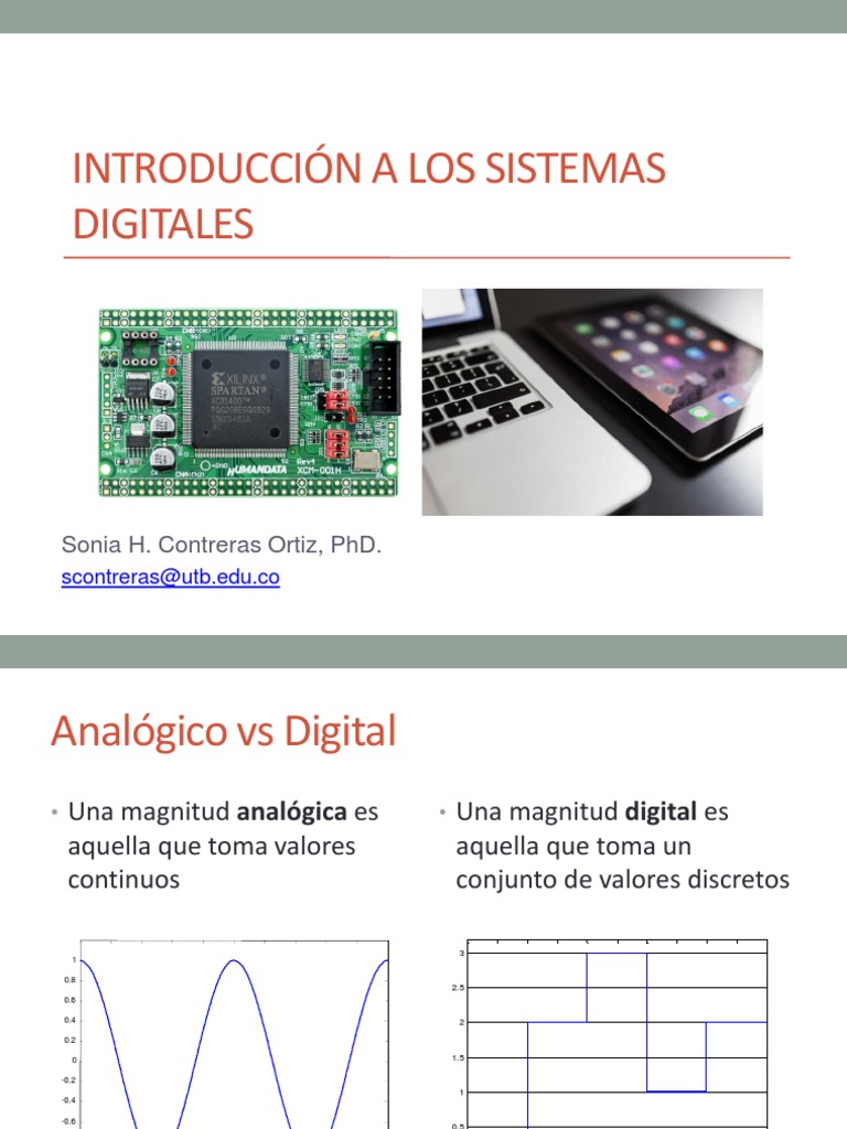 Introducción a Sistemas Digitales | PDF | Puerta lógica | Señal analoga