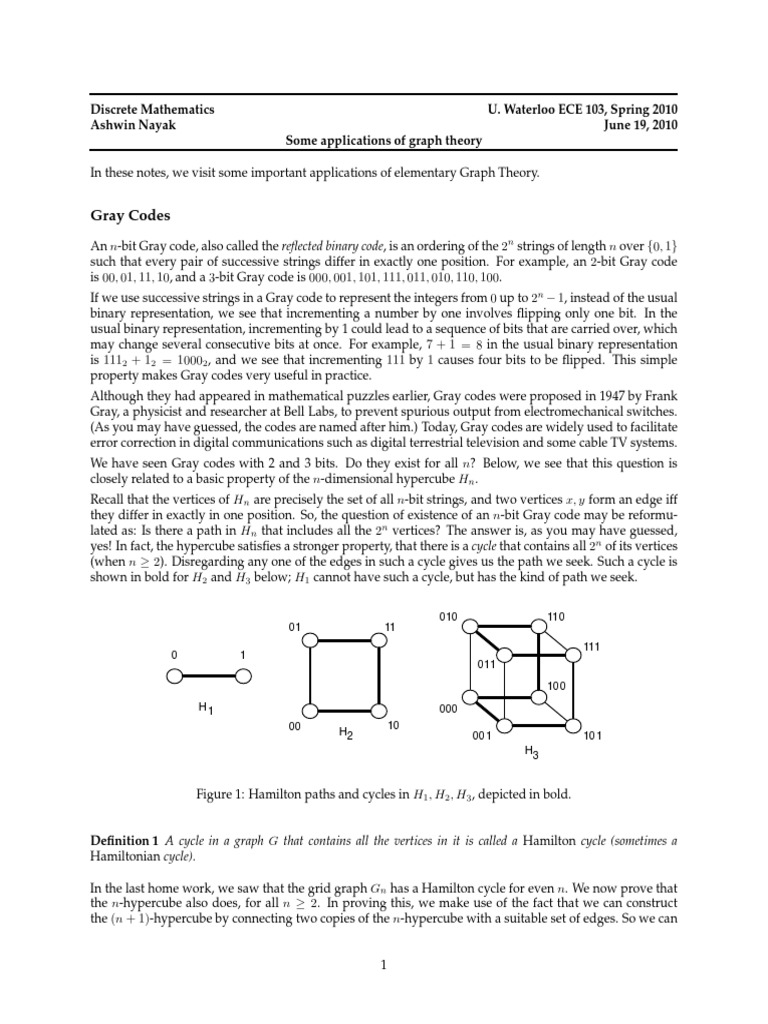 Gray Code Pdf Vertex Graph Theory Discrete Mathematics