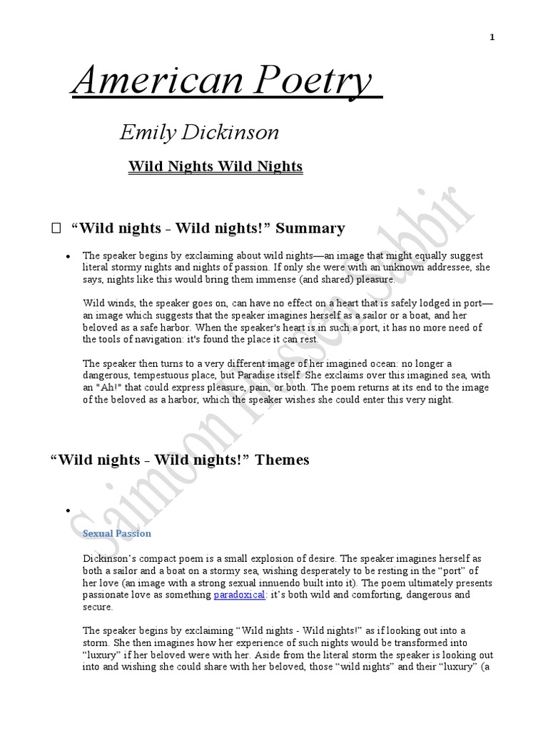 American Poetry | PDF