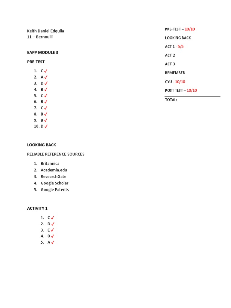 Edquila, Keith Daniel Z. - EAPP Module 3 | PDF