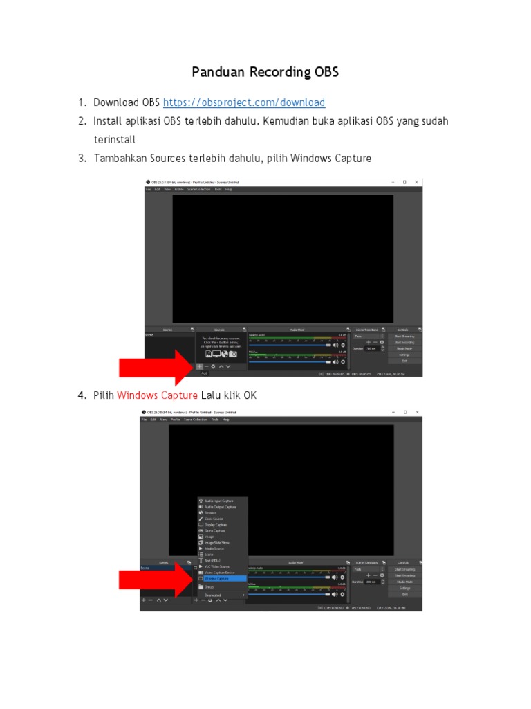 Panduan Penggunaan OBS | PDF