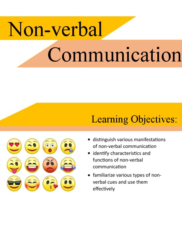 Non-Verbal Communication | PDF | Nonverbal Communication | Communication
