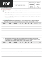 Allergen Declaration Checklist Template | PDF | Food Allergy | Food And ...